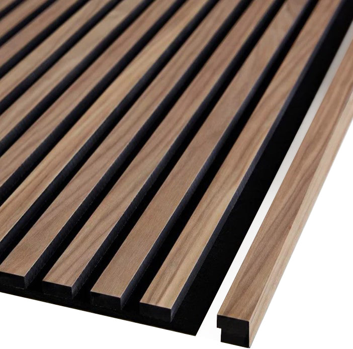Walnut Wood Slat Panels Edge – Like a Bossanova Home